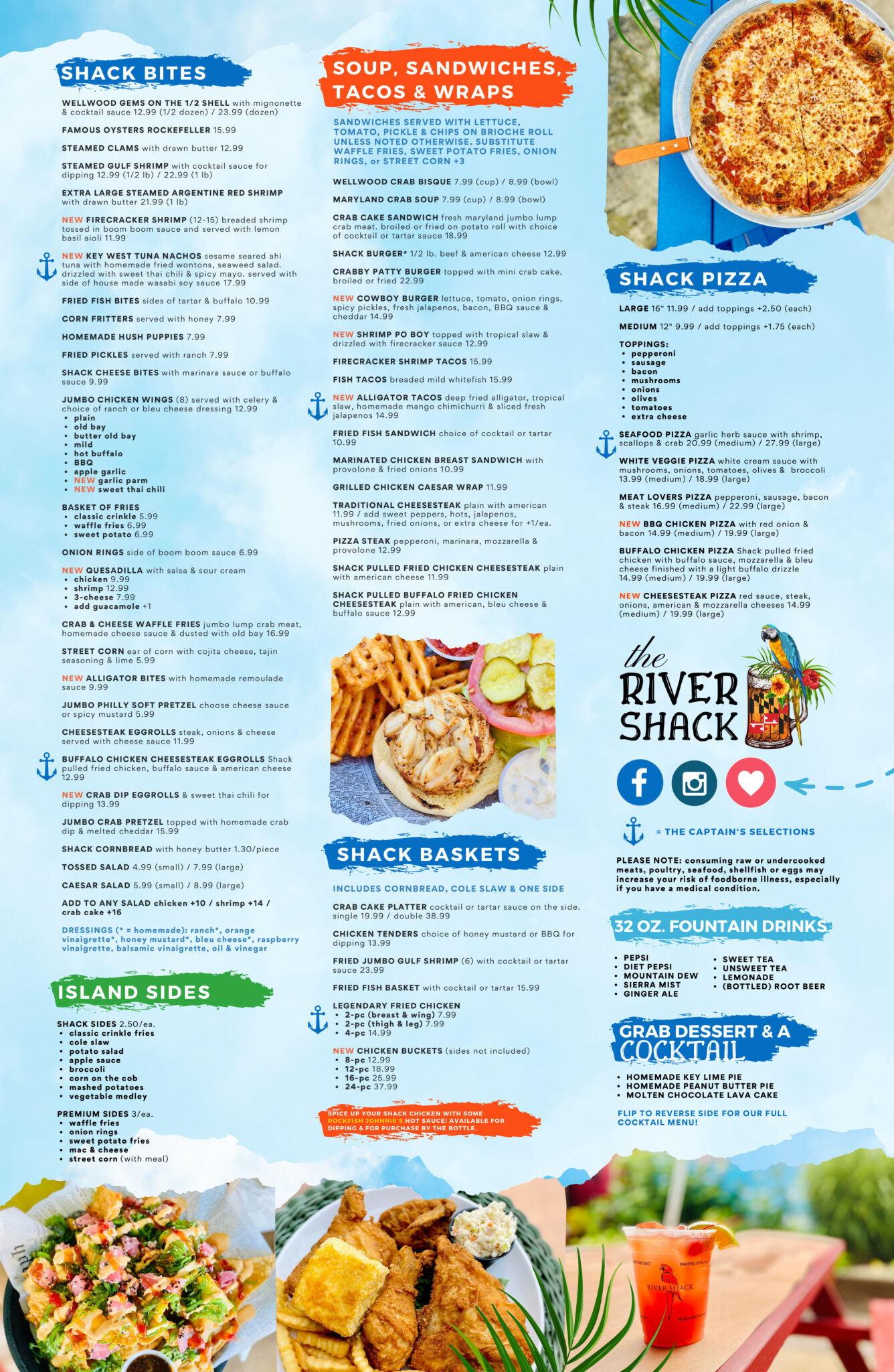 Wellwood’s River Shack Menu – Best Steamed Crabs in Maryland